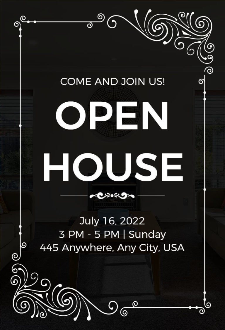 Example of Open House Invitation
