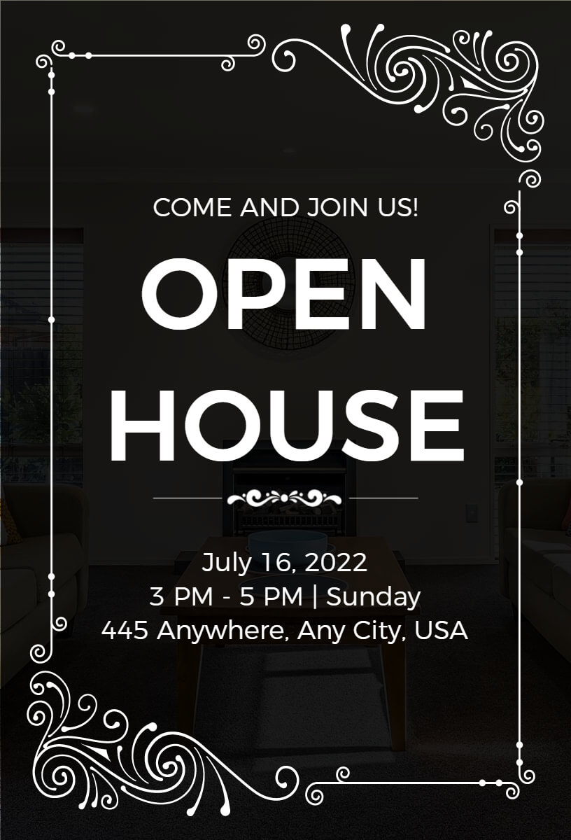 Example of Open House Invitation