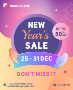 New Year Poster Ideas