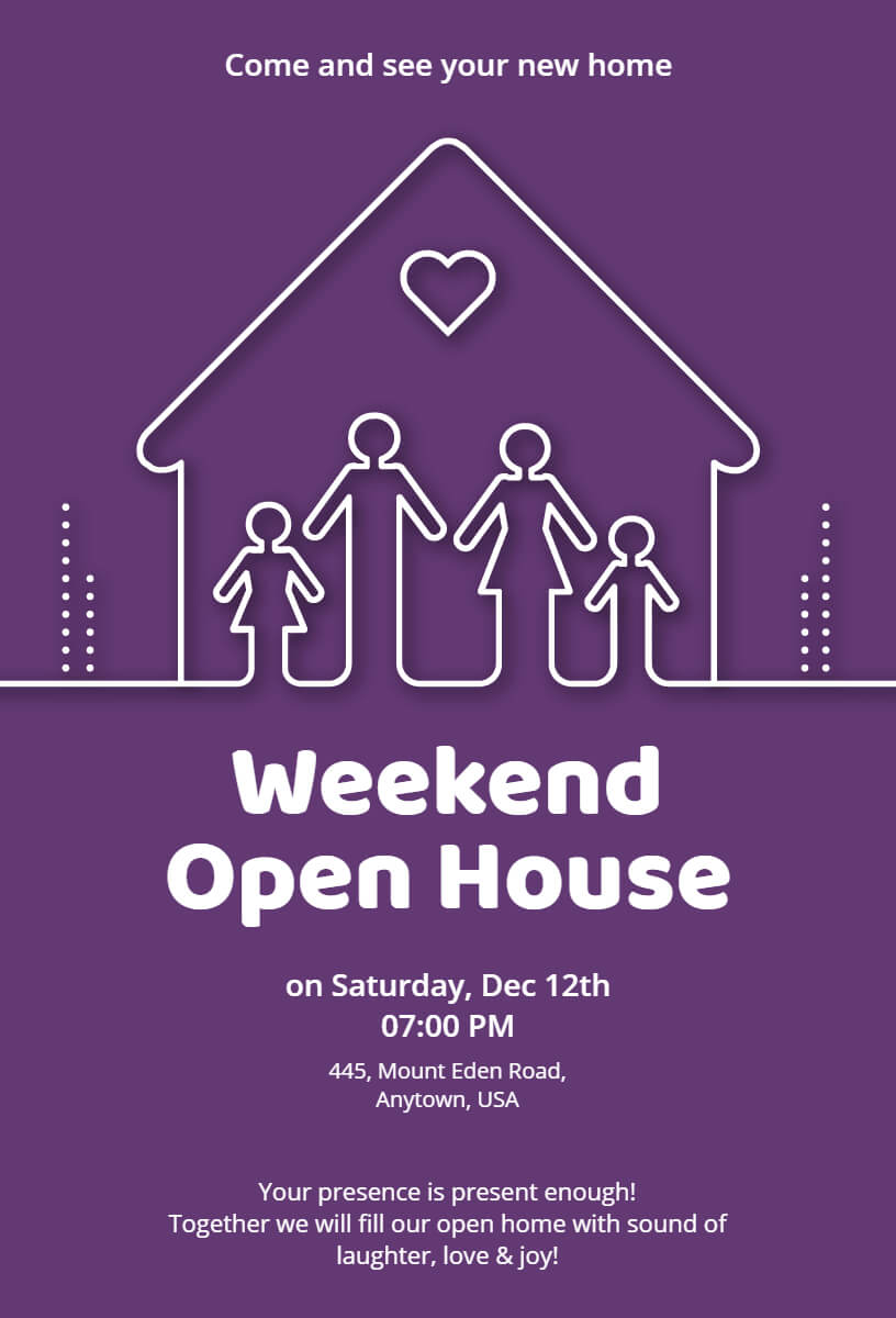 Example of Open House Invitation