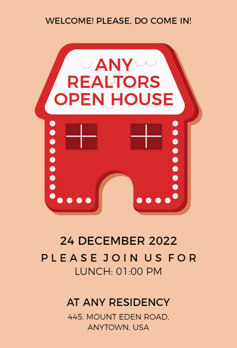Example of Open House Invitation