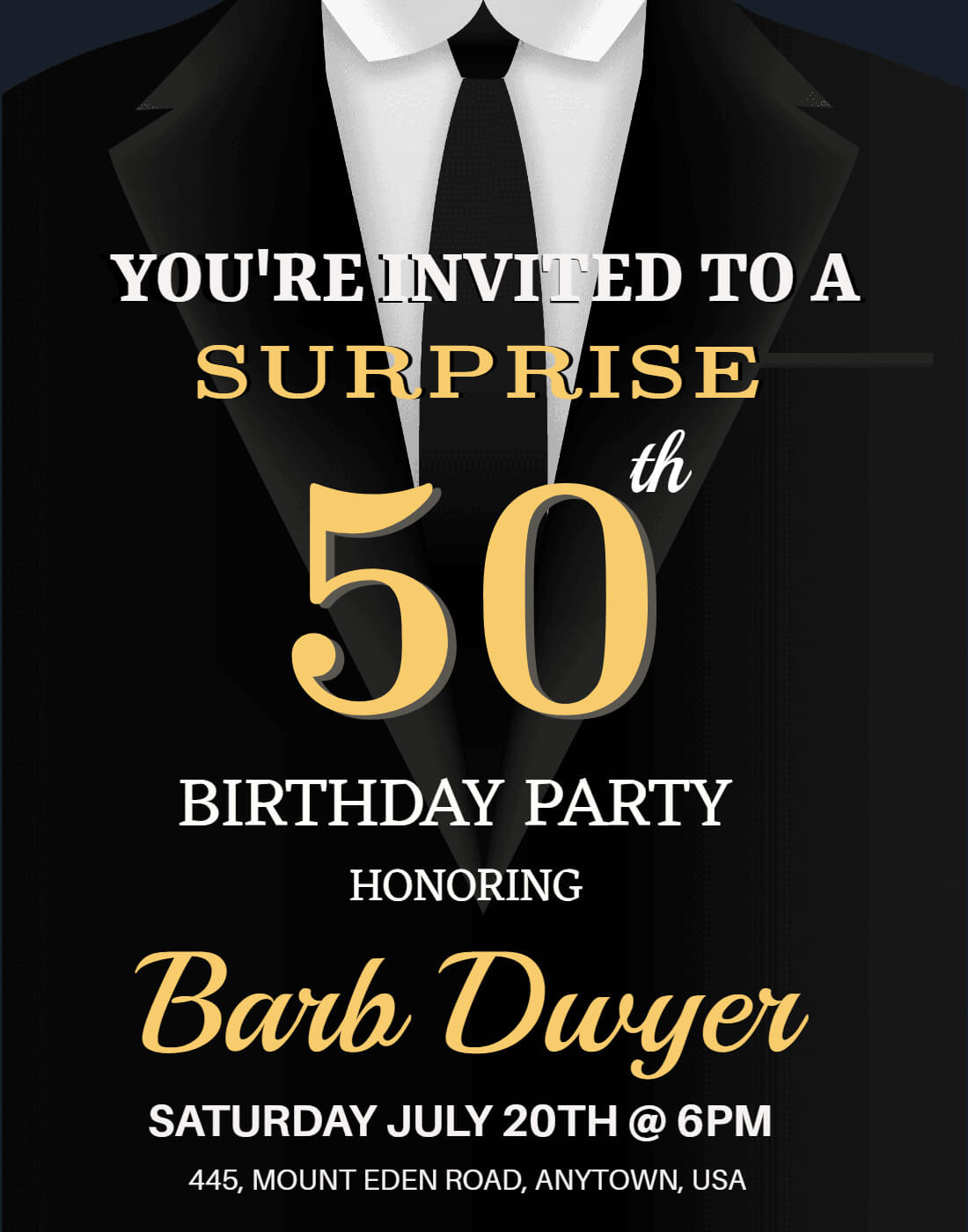50th Birthday Invitation Ideas