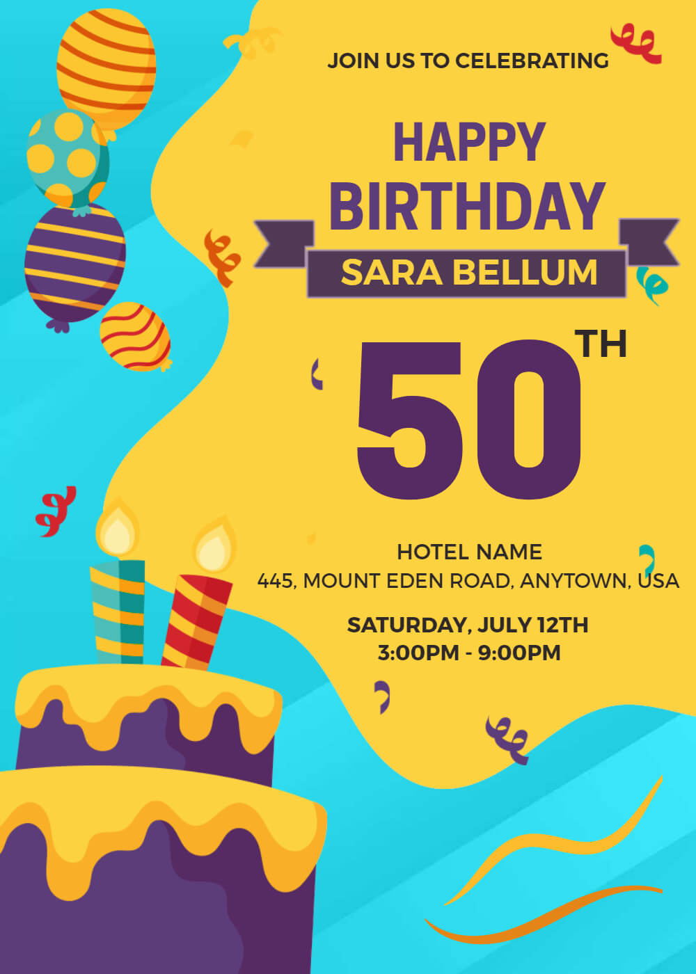 50th Birthday Invitation Ideas