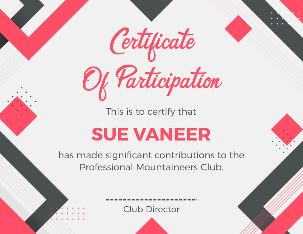 Certificate Samples: Design and Impact