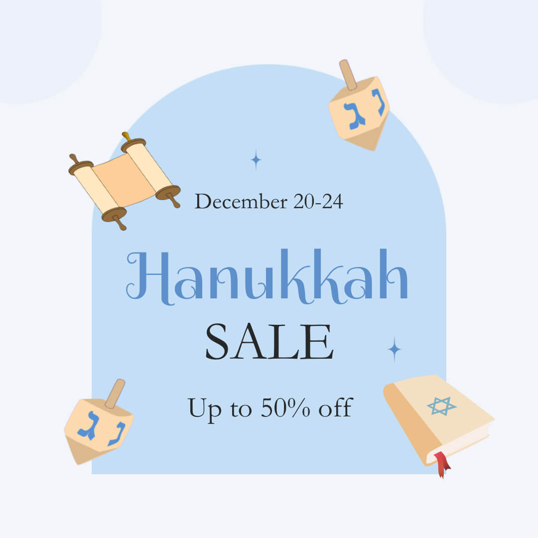Ready-to-use 15+ template for Hanukkah social media post
