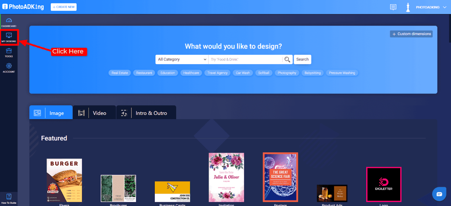 Quick Steps to Design Baby Shower Flyer Using PhotoADKing