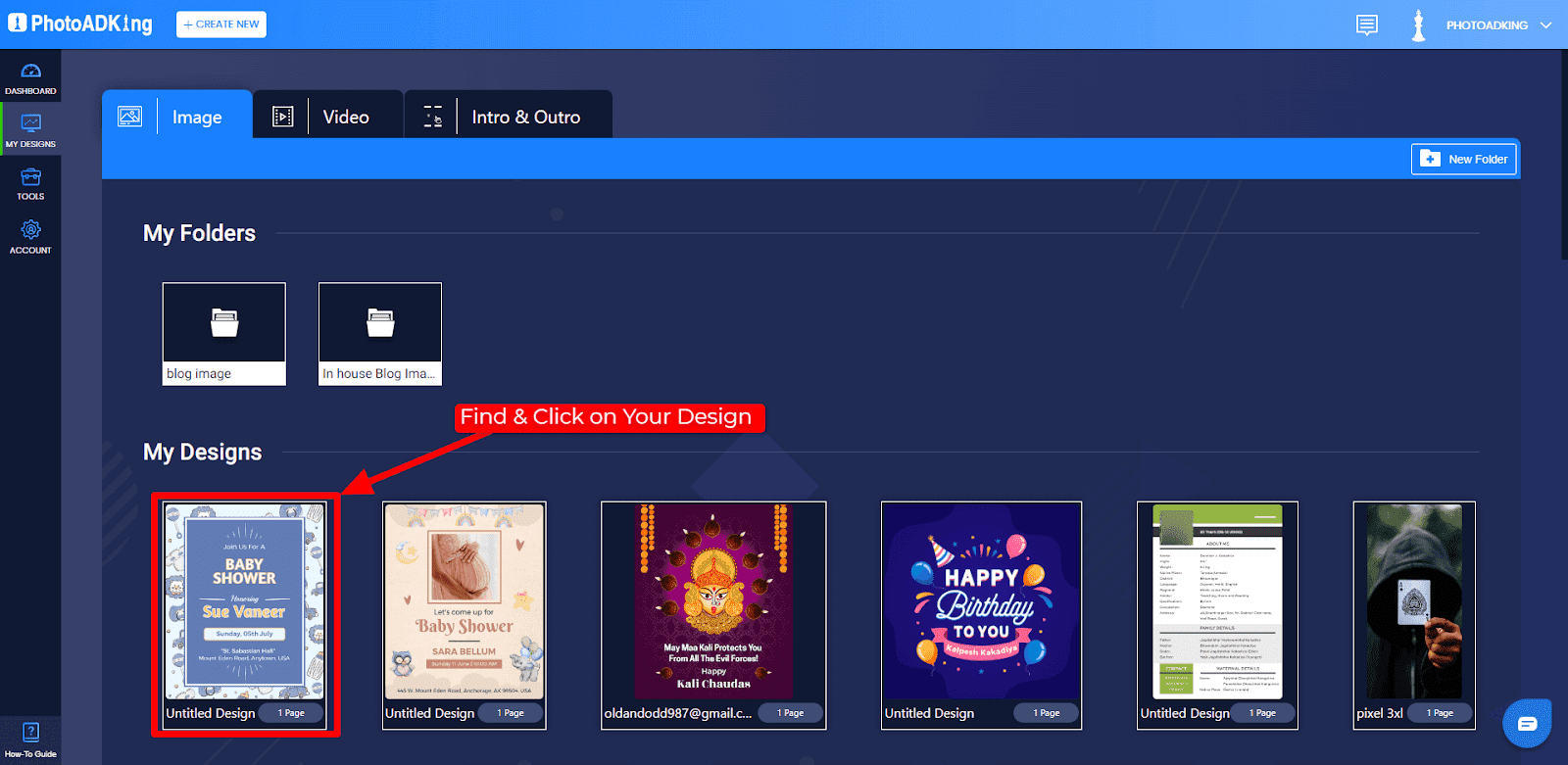 Quick Steps to Design Baby Shower Flyer Using PhotoADKing