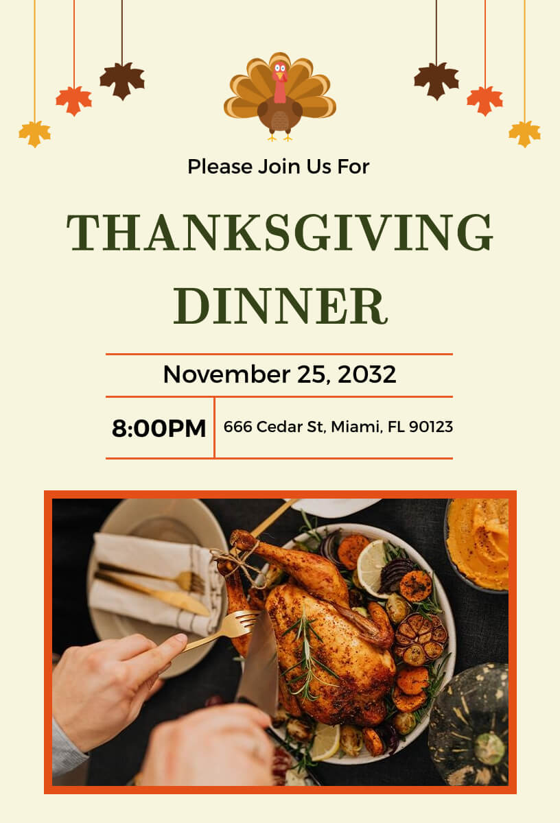 10+ Thanksgiving Invitation Ideas and Samples