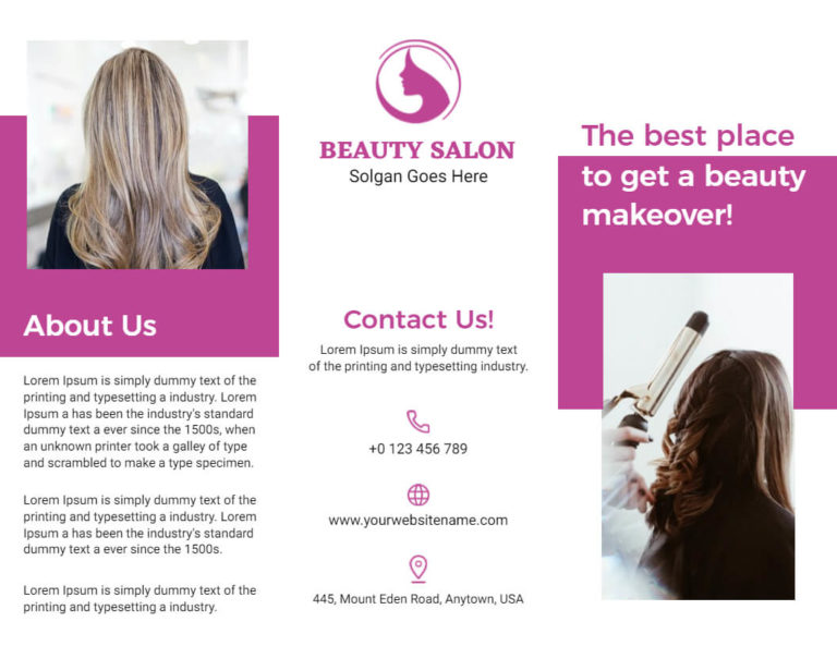 Salon Brochure Examples: Inspiring Design Ideas & Templates
