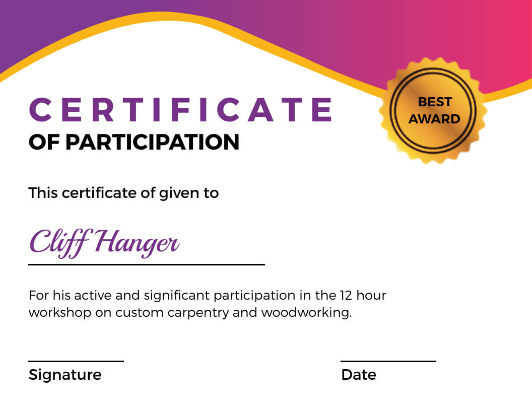 Certificate Samples: Design and Impact