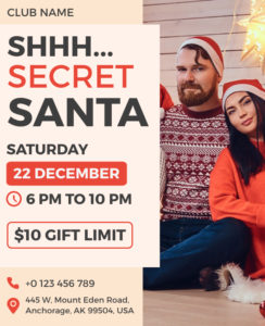35+ Editable Secret Santa Flyer Ideas and Examples