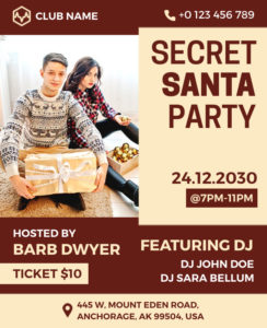 35+ Editable Secret Santa Flyer Ideas and Examples